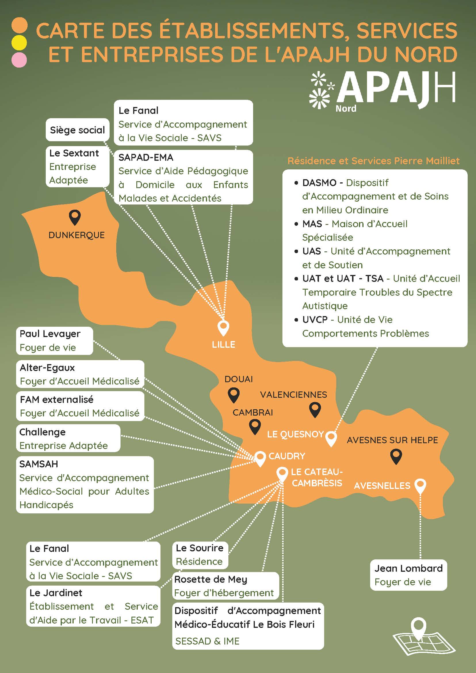 LA CARTOGRAPHIE DE L’APAJH DU NORD